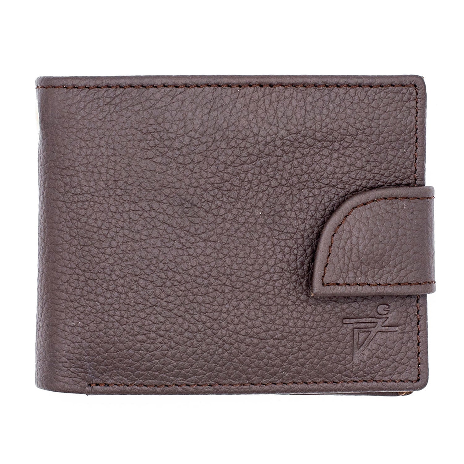 Men's Bifold Leather Wallet | Popper Closure